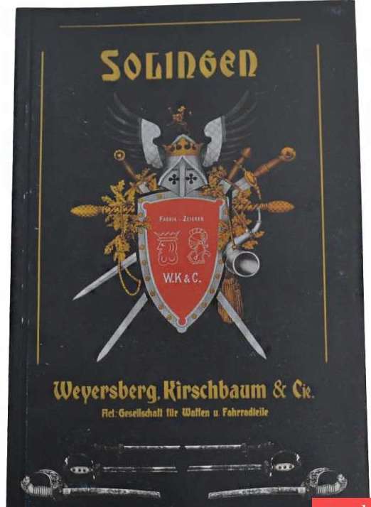 Каталог фирмы Weyersberg Kirschbaum & Cie, Solingen - Propatria